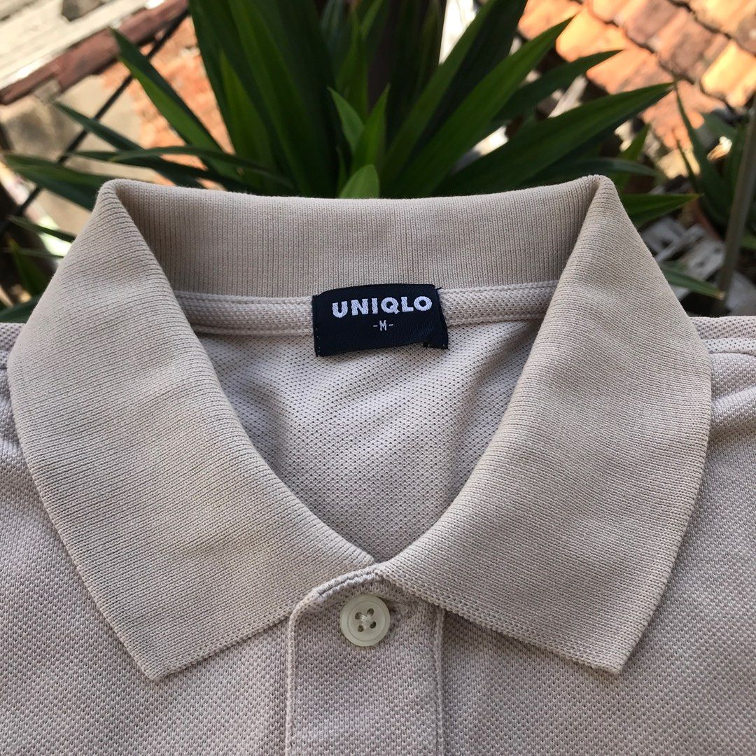 Polo Shirt UNIQLO Basic Coksu (M), Fesyen Pria, Pakaian , Atasan di ...
