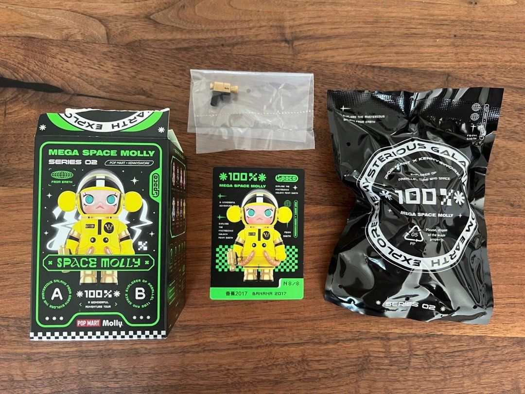 Popmart Space Molly V2 Banana, Hobbies & Toys, Toys & Games on Carousell