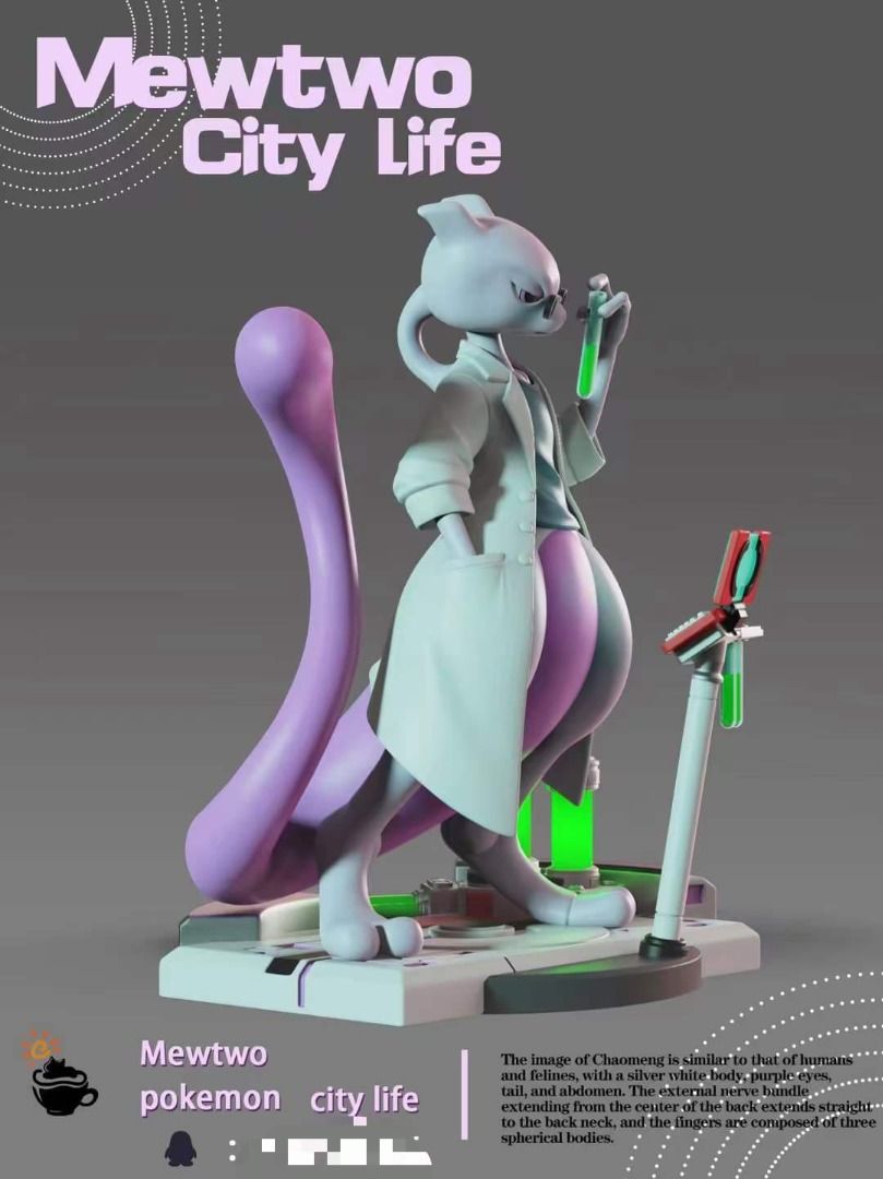 【PRE-ORDER】Fei Mao Ying Ri Studio - Pokemon - Fashion Mewtwo Resin ...