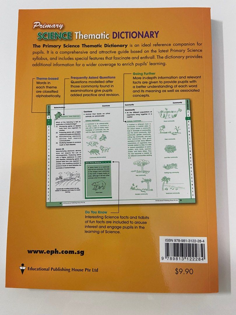 Primary Science Thematic Dictionary, Hobbies & Toys, Books & Magazines ...