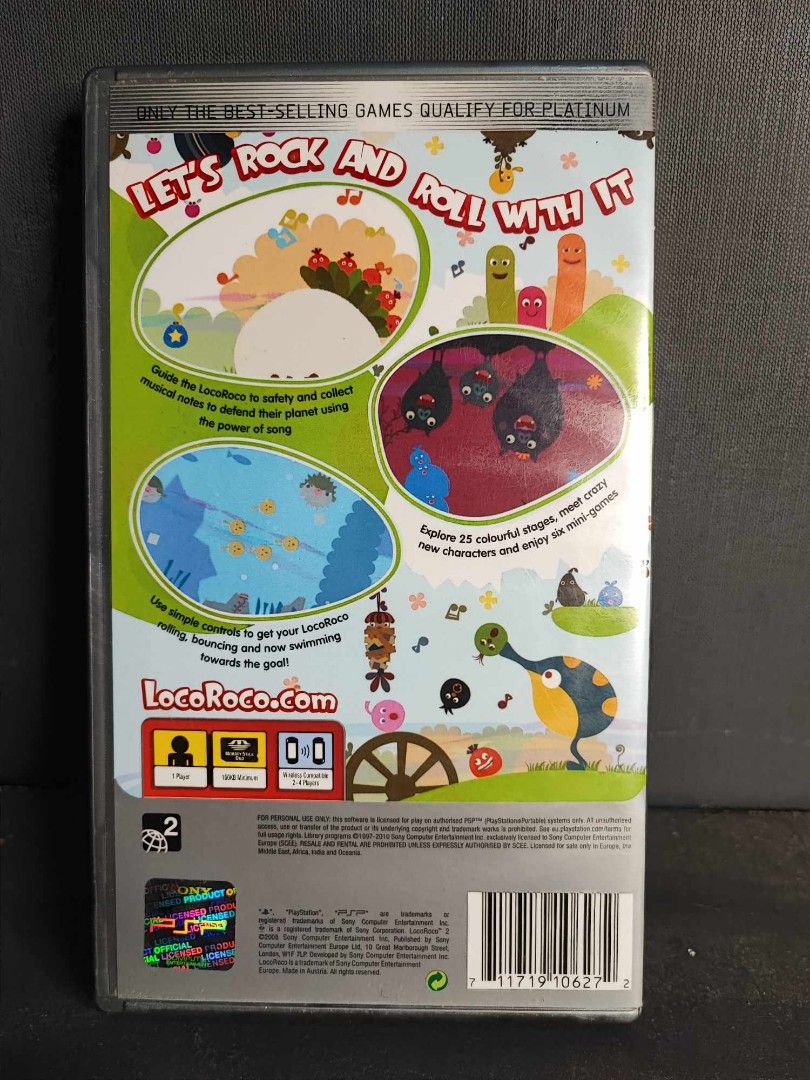 PSP UMD Games Loco Roco 2 ( PSP Platinum ), Video Gaming, Video Games ...