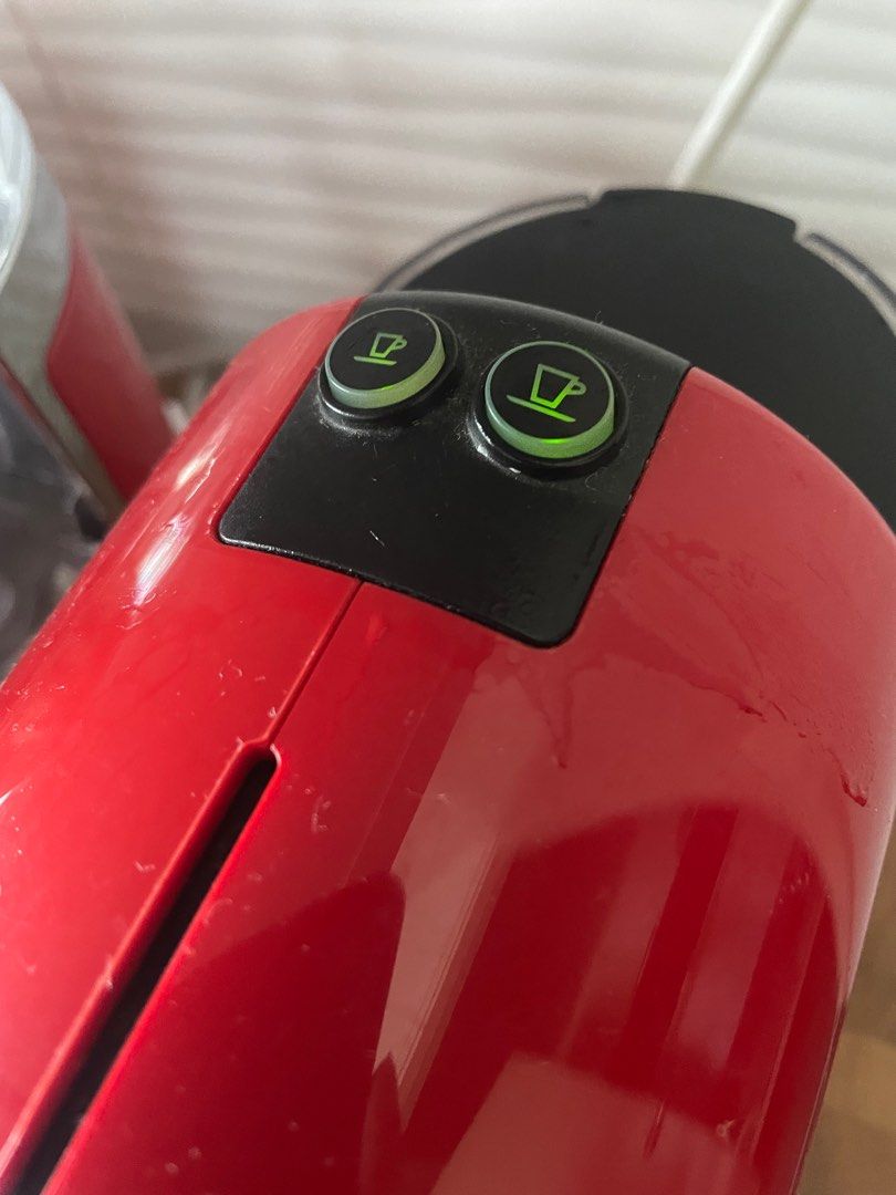 Red nespresso Inissia original capsule machine, TV & Home Appliances ...