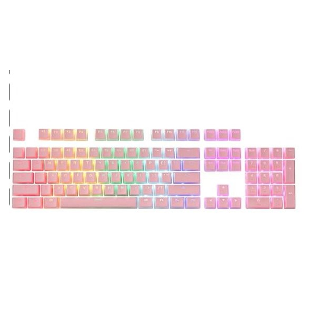 Redragon A130 Pink Pudding Keycaps, 104 Keys Standard Doubleshot PBT ...
