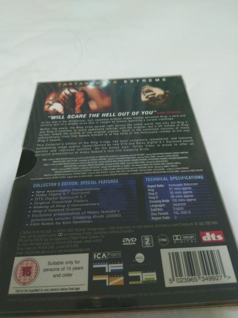 Ringu DVD Collector's Edition (Region 2) Tartan Asia, Hobbies & Toys ...