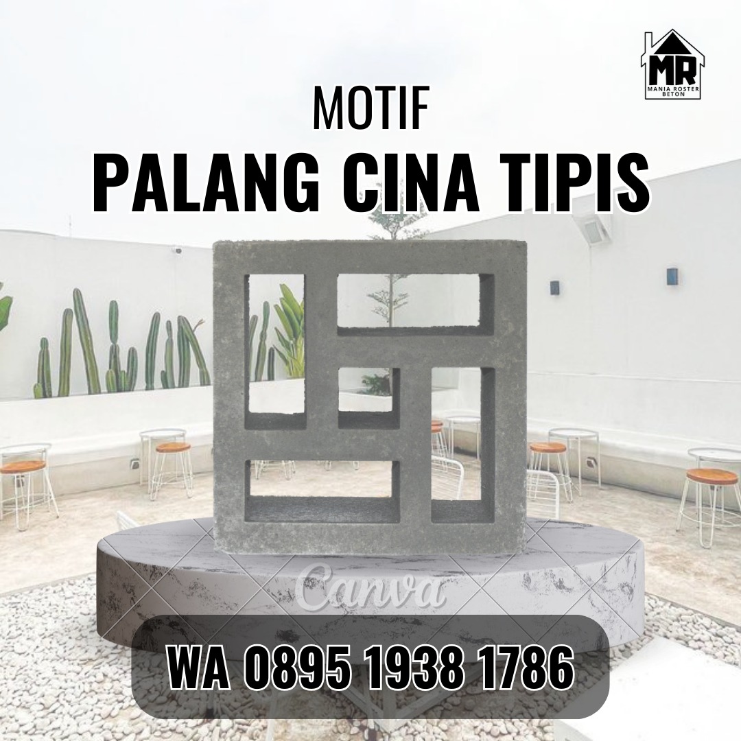 ROSTER PAGAR MINIMALIS MOTIF PALANG CINA TIPIS DI KALIWATES JEMBER JAWA ...