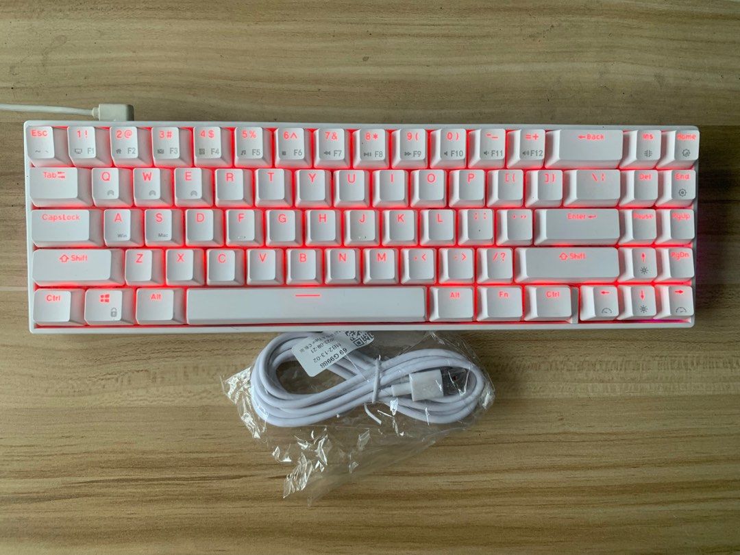 ROYAL KLUDGE RK71 Mechanical keyboard Red switches hotswappable ...