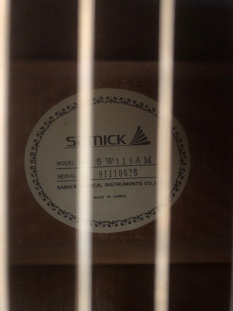 Samick Acoustic Guitar, Hobbies & Toys, Music & Media, Musical ...