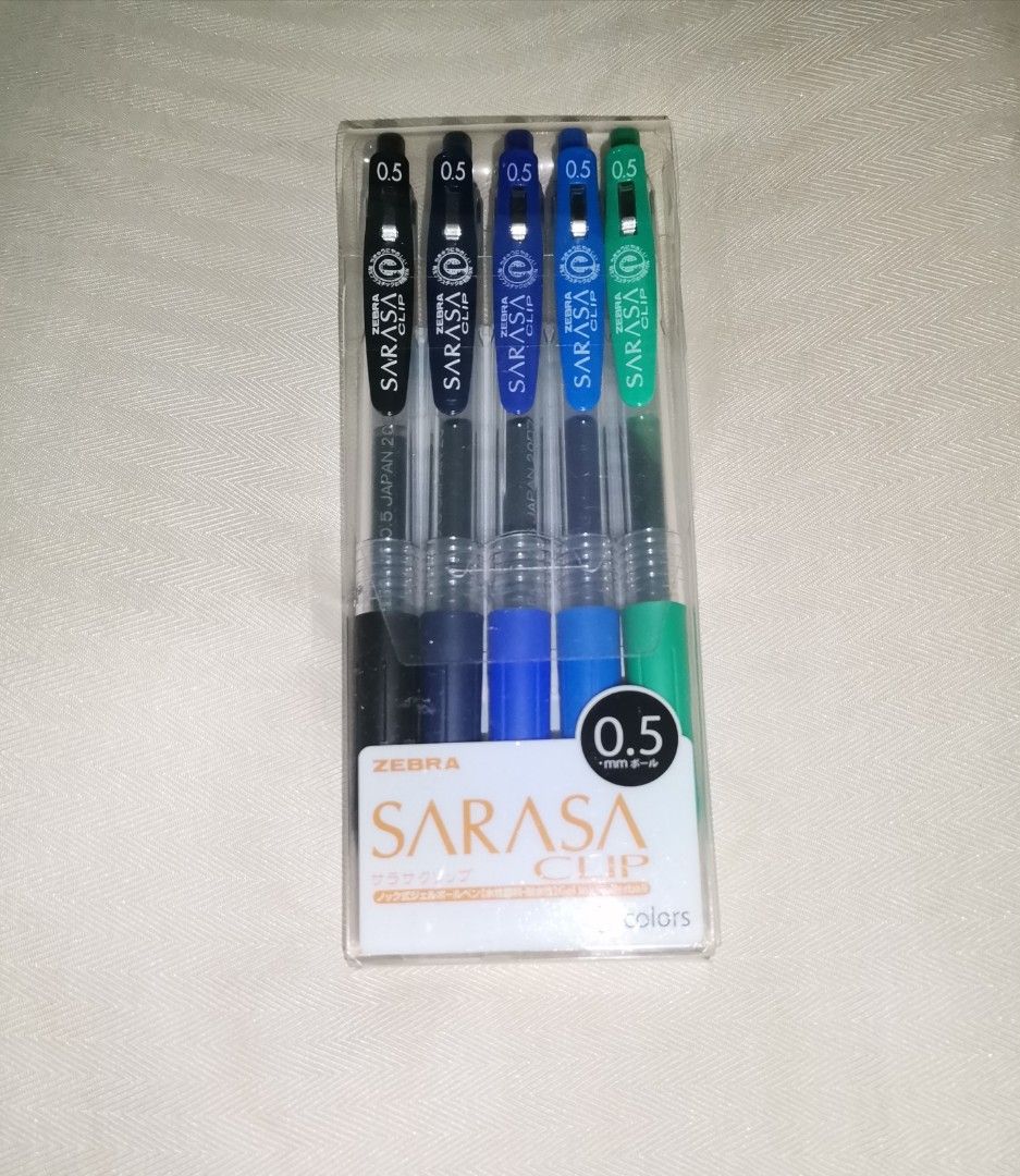 Sarasa 5 pen 0.5 set, Hobbies & Toys, Stationery & Craft, Stationery ...