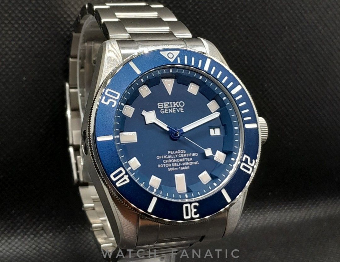 SEIKO MOD [ PELAGOS BLUE DIAL ] 42MM JAPANESE NH35 MOVEMENT, Men's ...