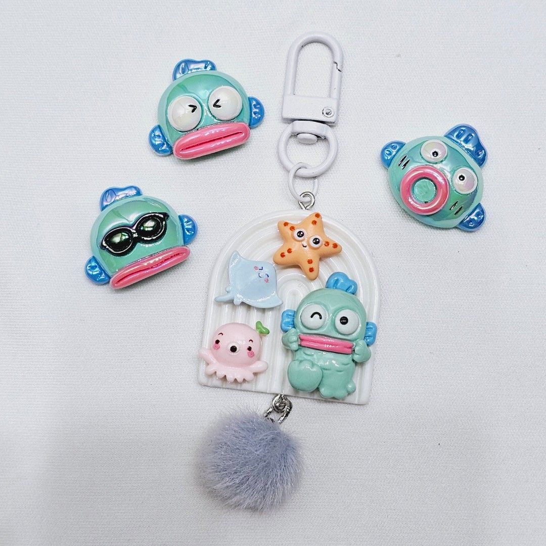 [SG Ready Stock] Sanrio Hangyodon Keychain, Hobbies & Toys, Stationery ...