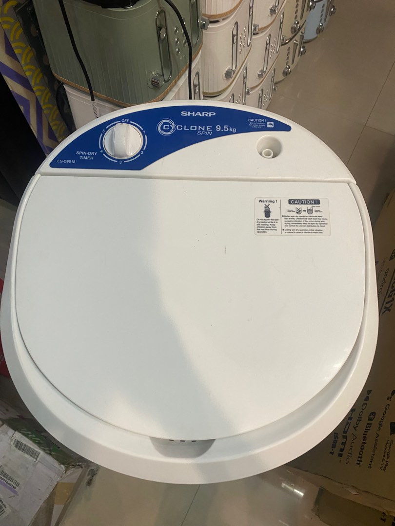 Sharp Cyclone Spin 9.5KG Dryer, TV & Home Appliances, Washing Machines ...