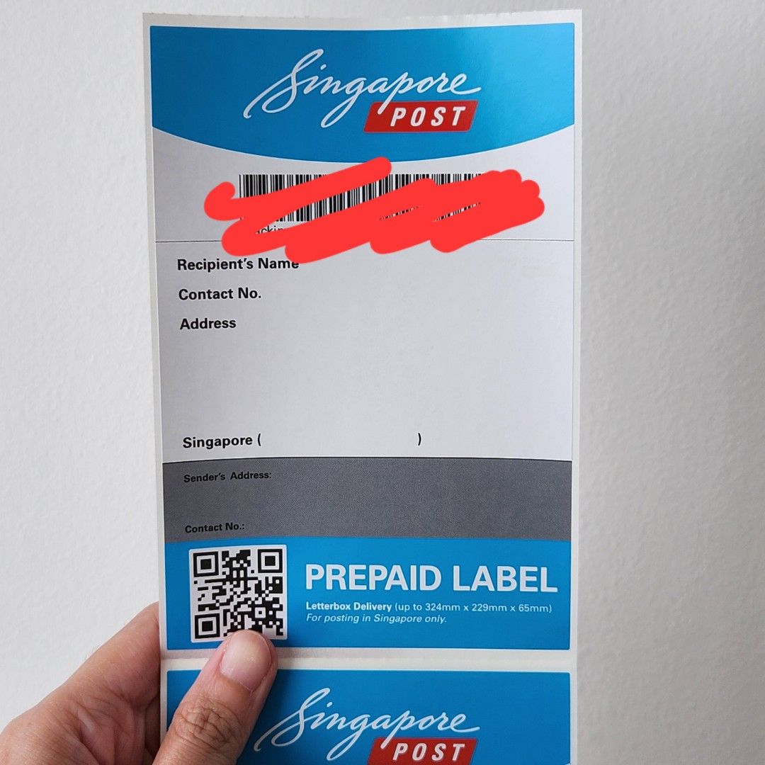 Singpost Trackable Postage Shipping Label Everything Else On Carousell