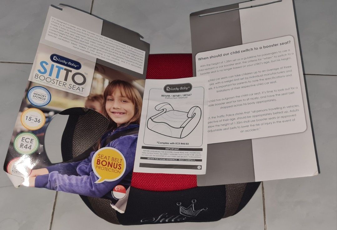 Sitto Booster Seat, Babies & Kids, Going Out, Car Seats on Carousell