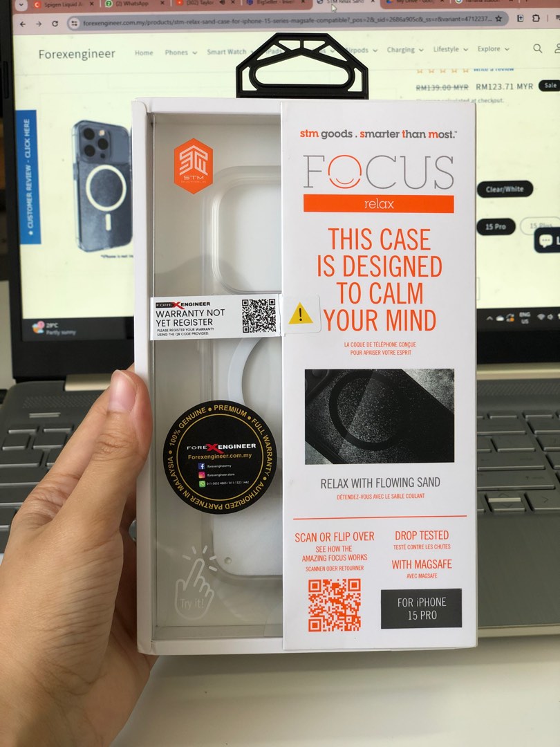 STM Relax Sand Case for iPhone 15 Series - MagSafe Compatible ...