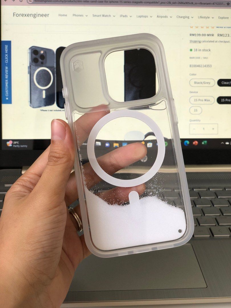 STM Relax Sand Case for iPhone 15 Series - MagSafe Compatible ...