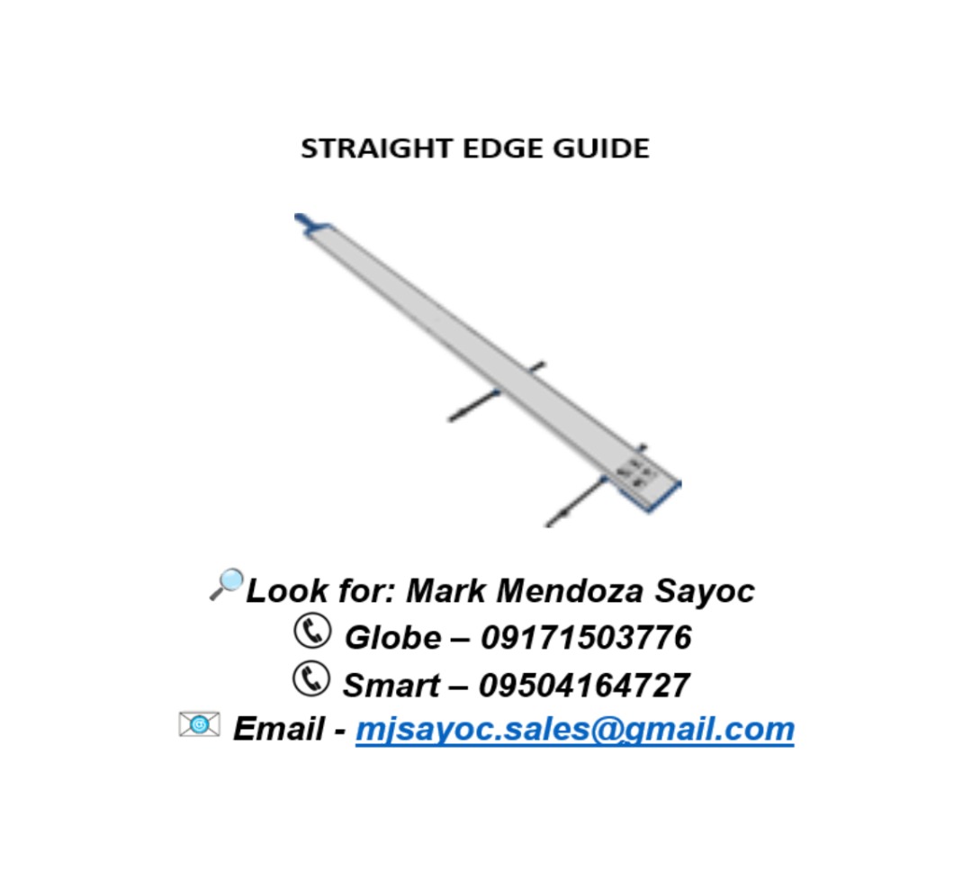 STRAIGHT EDGE GUIDE, Commercial & Industrial, Construction Tools ...