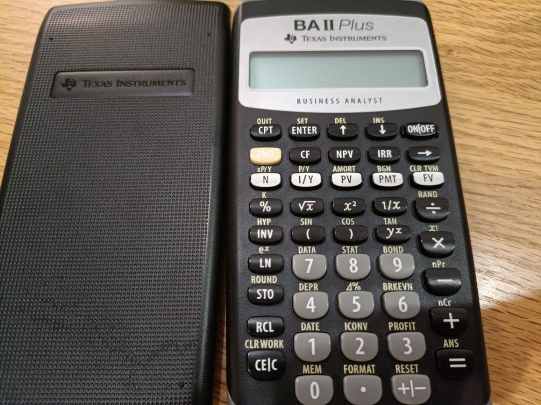 Texas instruments BA II plus calculator, Computers & Tech, Office ...