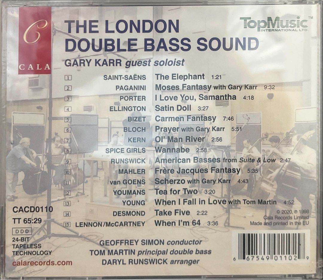 The London Double Bass Sound TopMusic DDD , Hobbies & Toys, Music ...