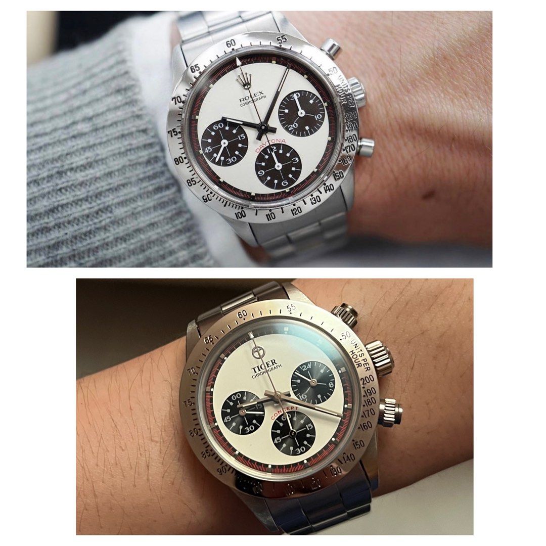 Tiger Concept Paul Newman Daytona homage, Luxury, Watches on Carousell