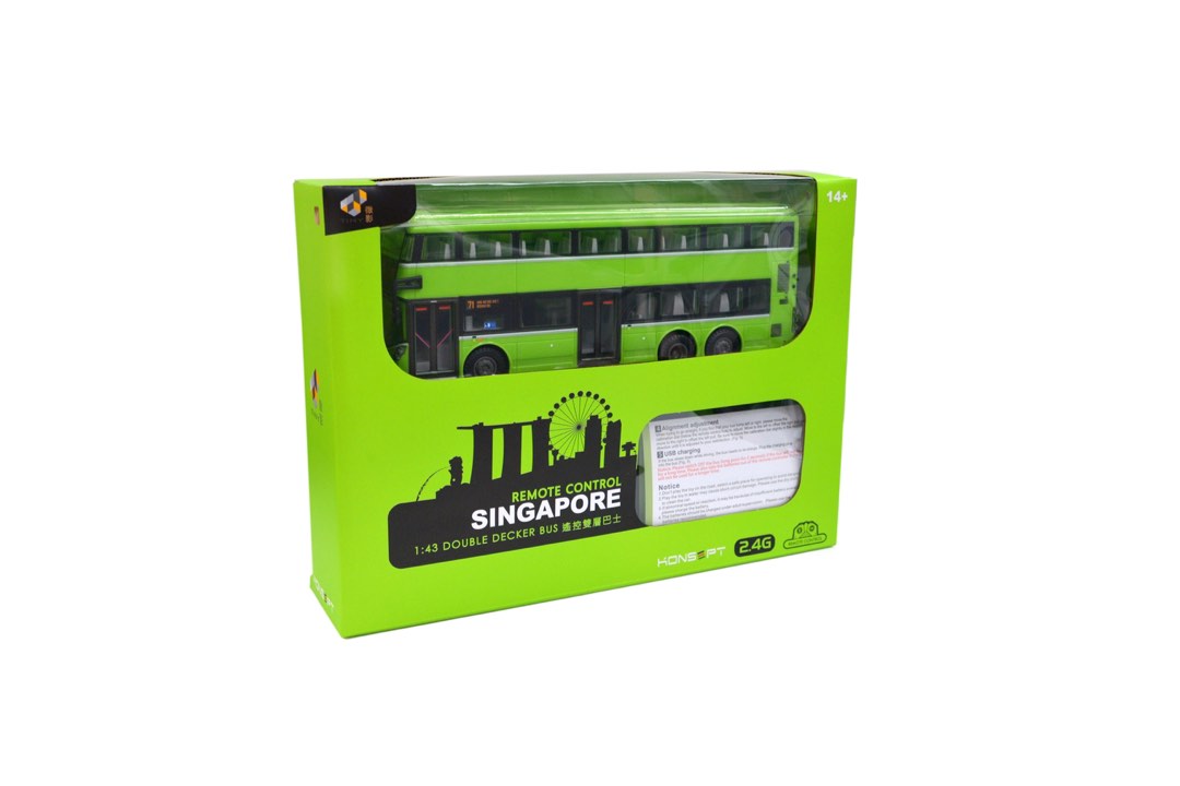 [TINY Authorised Retailer] 1:43 Singapore Remote Control Bus VOLVO B8L ...