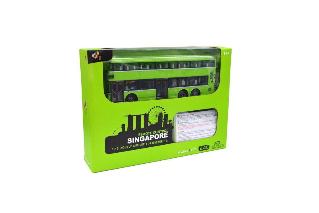 [TINY Authorised Retailer] 1:43 Singapore Remote Control Bus VOLVO B8L ...