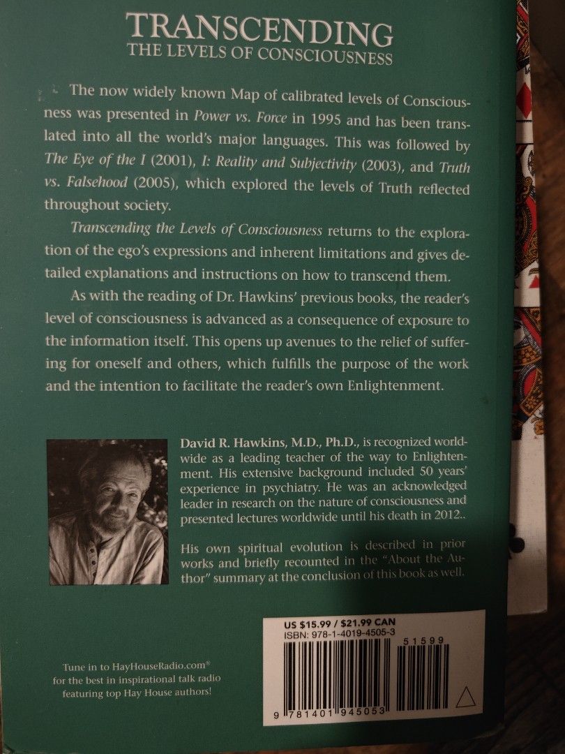 Transcending the Levels of Consciousness by David Hawkins, Hobbies ...