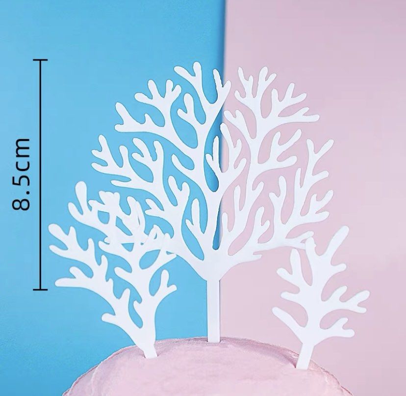 Undersea water theme/ mermaid themed cake toppers (seaweed, seashells ...