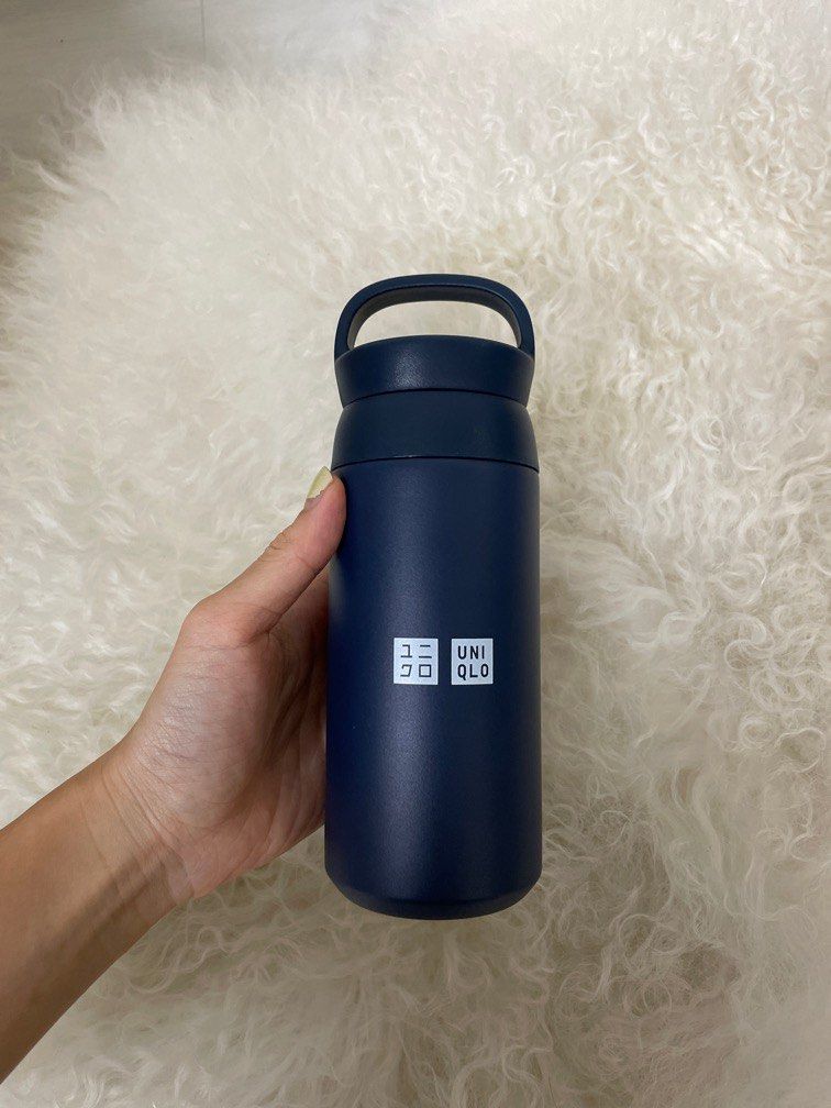 Uniqlo stainless steel thermal vacuum metal water bottle, Furniture ...