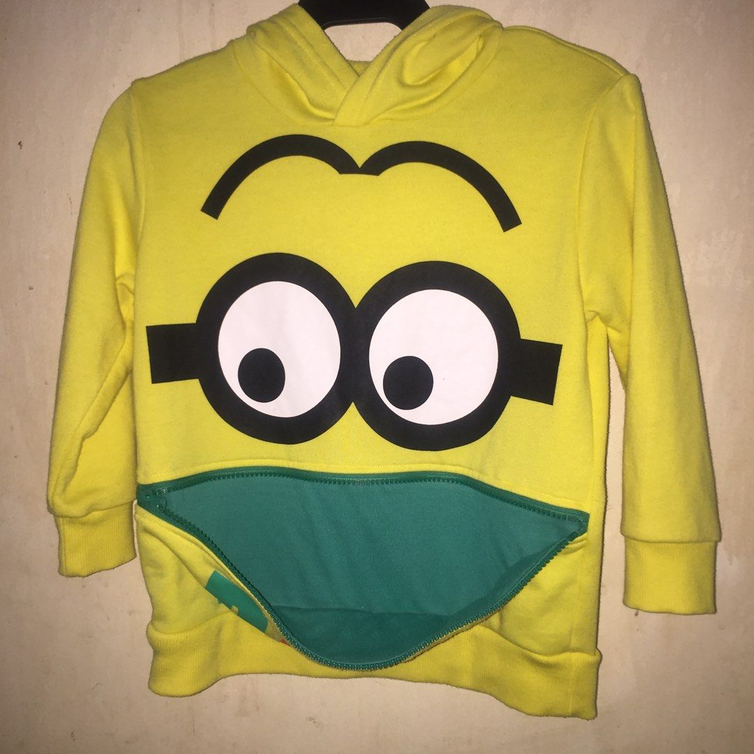 UNIVERSAL STUDIOS MINIONS HOODED JACKET HOODIE 110 130 BOY GIRL 3T 4T ...