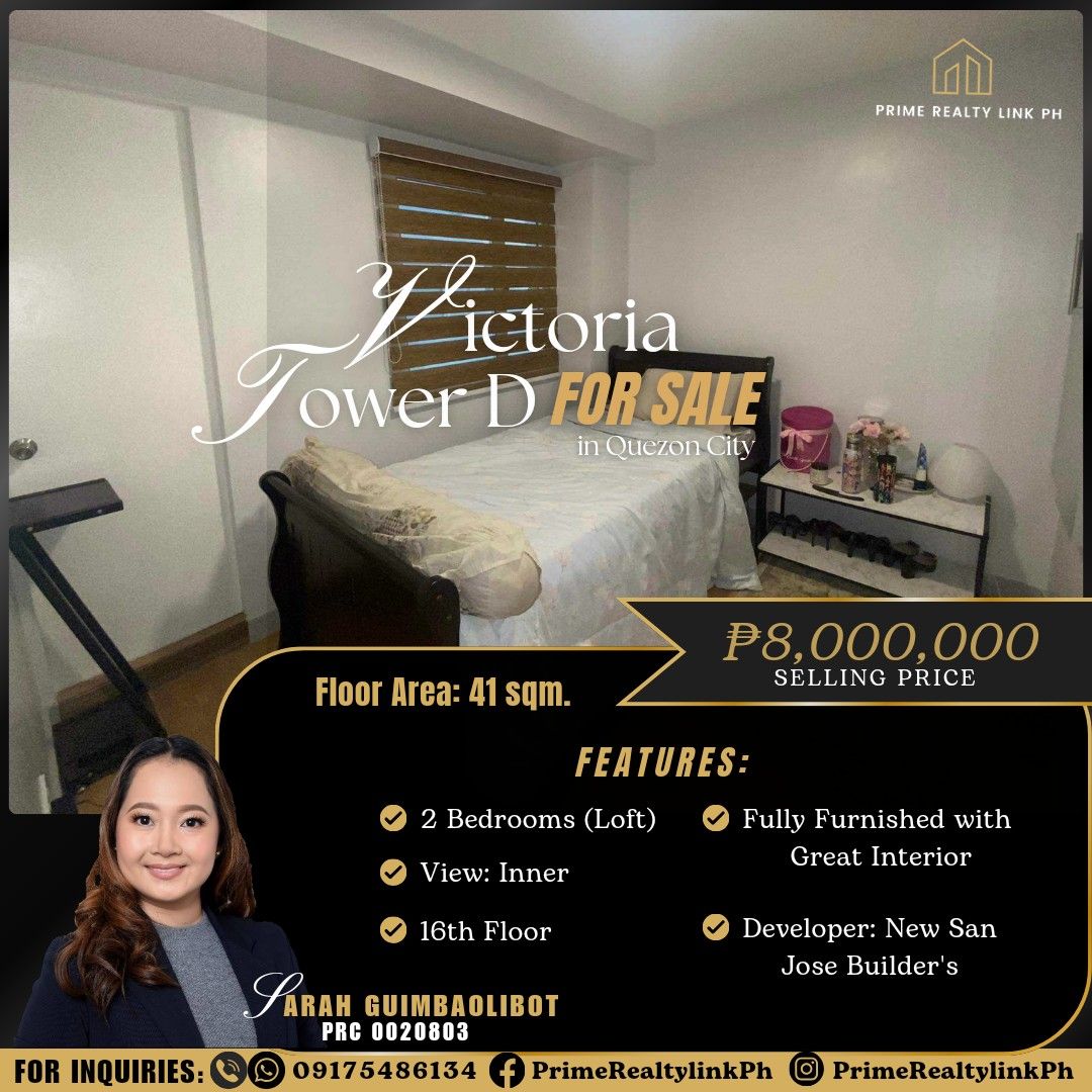 Victoria Tower D 2BR Loft for Sale, Property, For Sale, Apartments ...