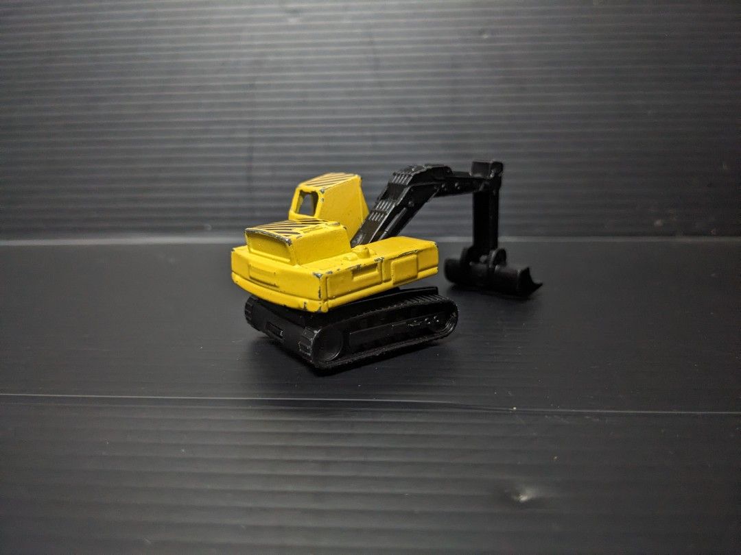Vintage 1980 Matchbox Yellow Excavator Diecast Loose Made in Thailand ...