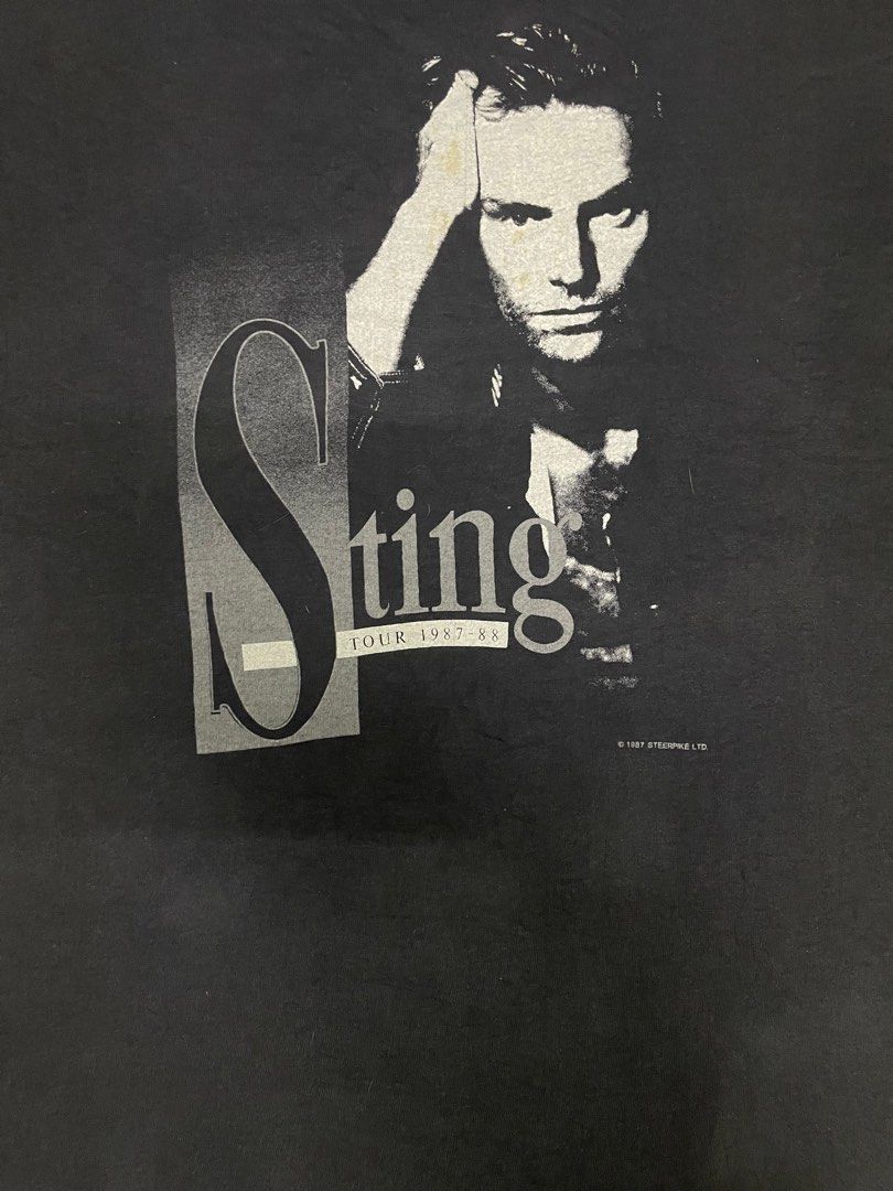 Vintage 80s Sting World tour, Men's Fashion, Tops & Sets, Tshirts ...