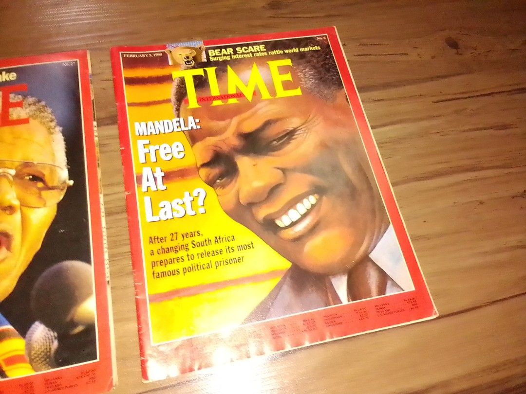Vintage 90s Time Magazine / Nelson Mandela / Time magazine / Old ...