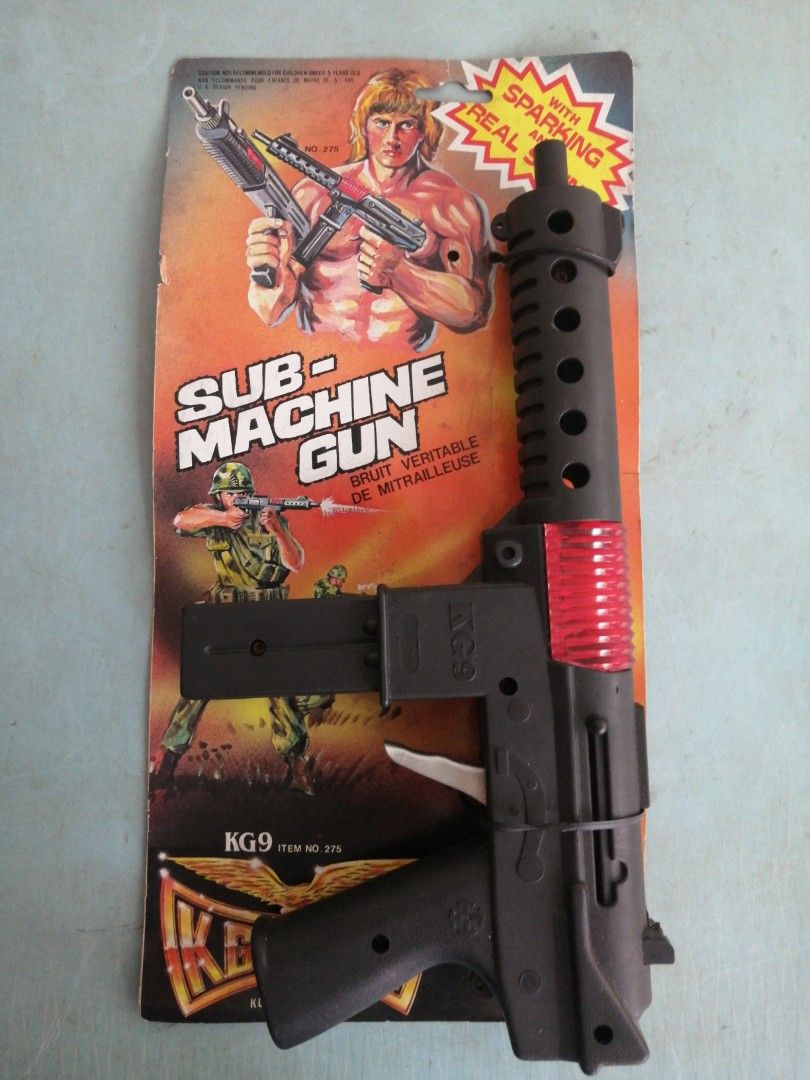 Vintage Sub-Machine Gun Toy with Sparking and Real Sound, Hobbies ...