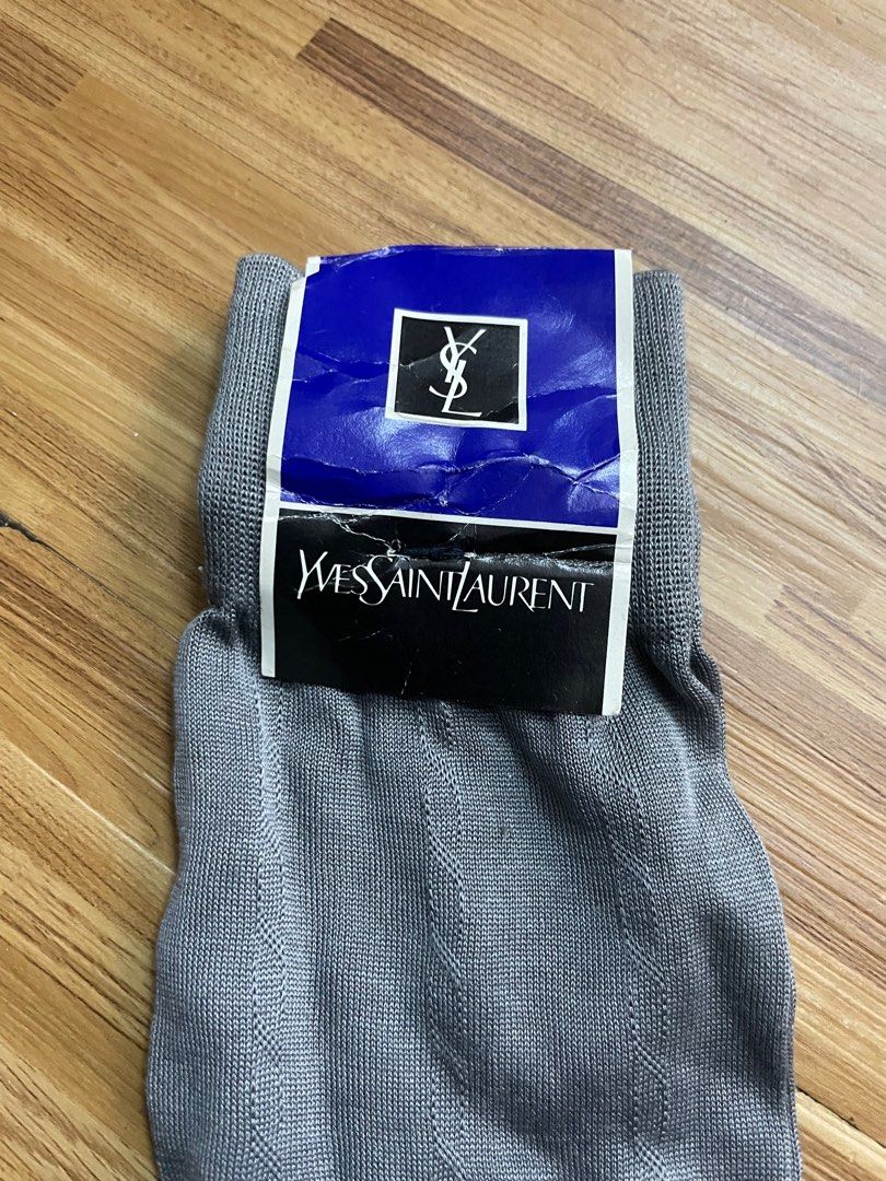 Vintage Yves Saint Laurent Socks Stokin YSL DEADSTOCK, Men's Fashion ...