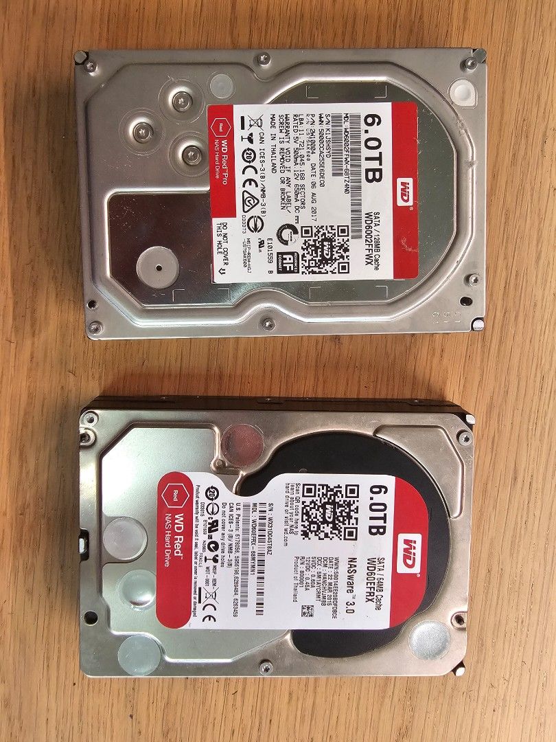 WD RED 6TB NAS hard disk, Computers & Tech, Parts & Accessories, Hard ...