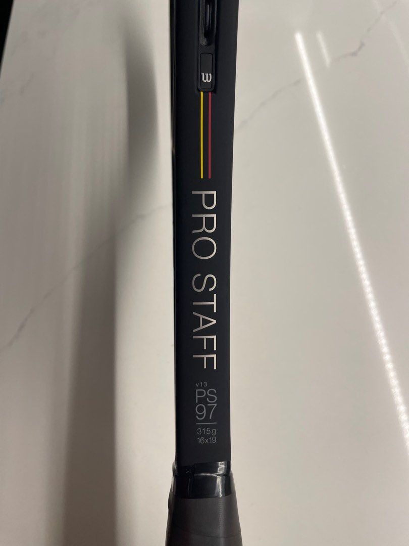 Wilson Pro Staff 97 v13 tennis racket, Sports Equipment, Sports & Games ...