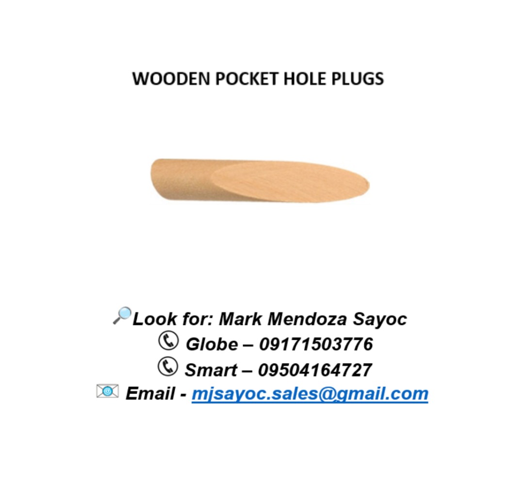 WOODEN POCKET HOLE PLUGS, Commercial & Industrial, Construction Tools ...