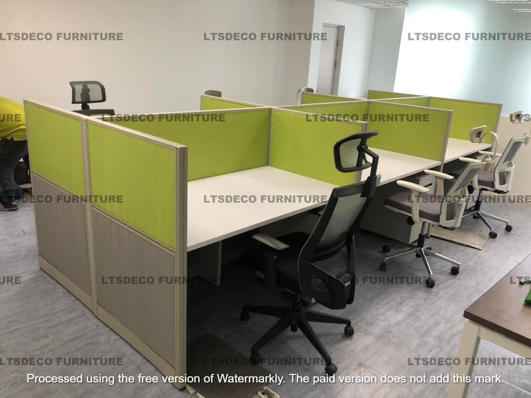 WORKSTATION CUBICLE OFFICE FURNITURE AD PARTITIONS, Furniture & Home ...