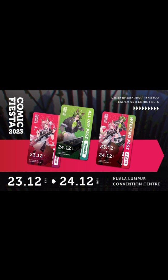 WTS/WTT TRADE FOR ALL DAY PASS COMIC FIESTA 2023 DAY 1 SATURDAY ...