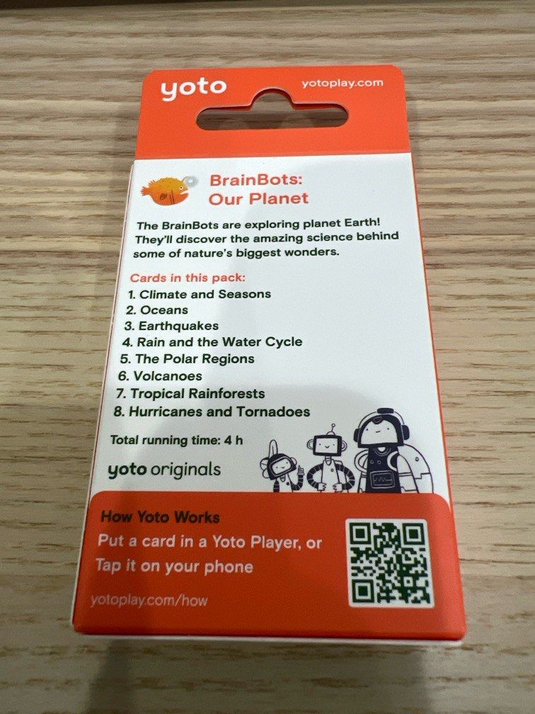 Yoto Card - BrainBots: Our Planet (Audiocard), Hobbies & Toys, Books & Magazines, Children's ...