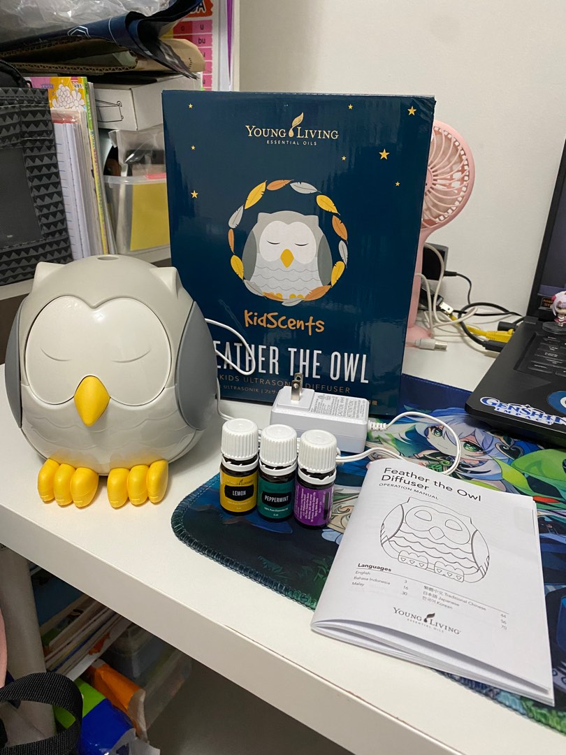 Young Living Feather The Owl Kids Ultrasonic Diffuser (read description ...