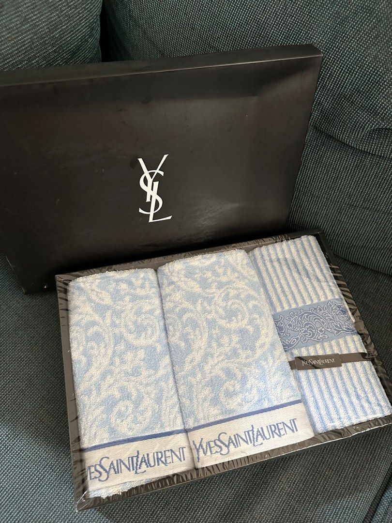 *Yves Saint Laurent (YSL) face and hand towel set*, Luxury, Bags ...