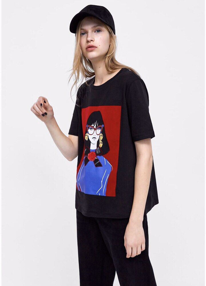 ZARA GRAPHIC FRONT PAGE PRINT SHIRT, Women's Fashion, Tops, Shirts on ...