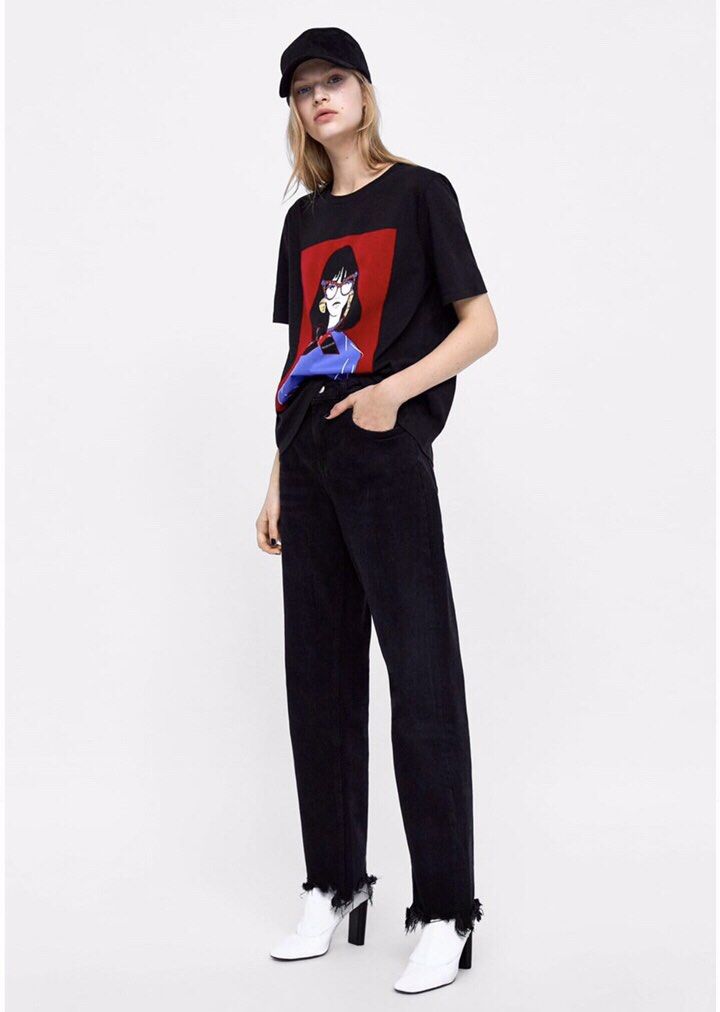 ZARA GRAPHIC FRONT PAGE PRINT SHIRT, Women's Fashion, Tops, Shirts on ...