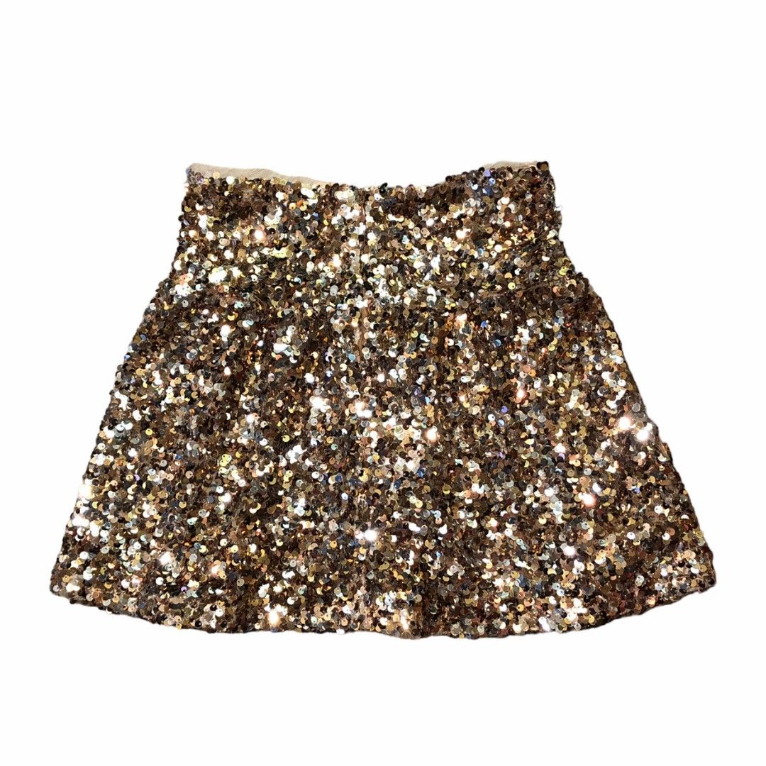 Zara kids sequin skirt gold rok pesta anak emas, Bayi & Anak, Baju Anak ...