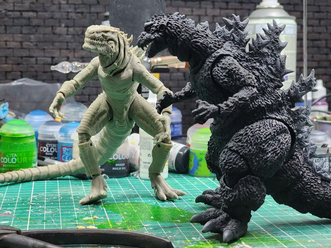 Zilla 1998 (3D Print Godzilla) (Scale with SHM), Hobbies & Toys, Toys ...