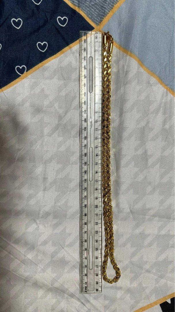 100g SOLID GOLD ROPE CHAIN 916 (22K), Men's Fashion, Watches ...