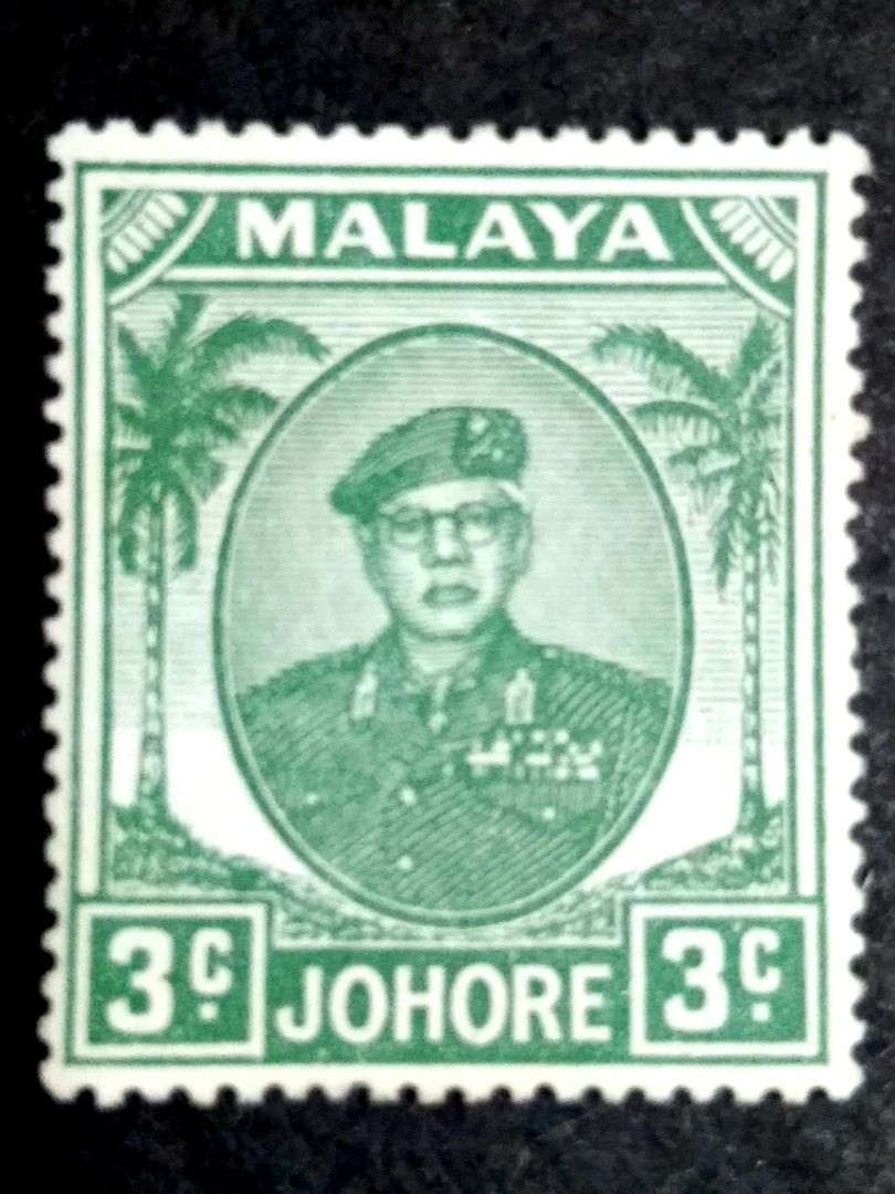 [1944] Malaya 1949 Johore Sultan Ibrahim 3c - 1v MNG Stamp, Hobbies & Toys, Collectibles ...
