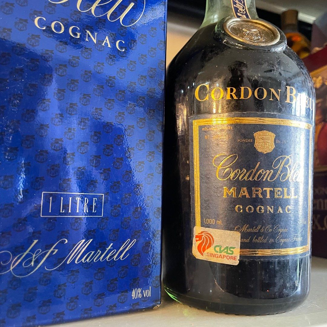 1L Cordon Bleu Martell Limited Edition Vintage green bottle cognac xo 1000ml, Food & Drinks ...